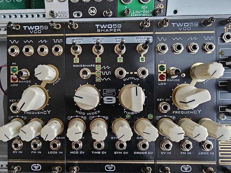 Feedback Modules Two59 VCO (x2) + Shaper = Complex Oscillator | Reverb