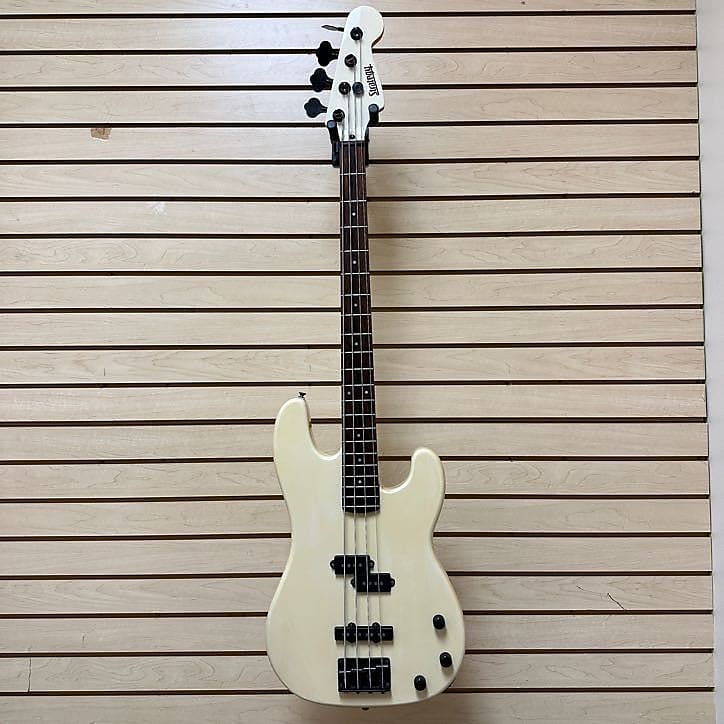 Schecter Strategy PJ Bass MIJ 1980s Aged White | Reverb