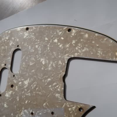 Fender Mustang bass pickguard '1966 thru 1971 Pearloid Pearl | Reverb
