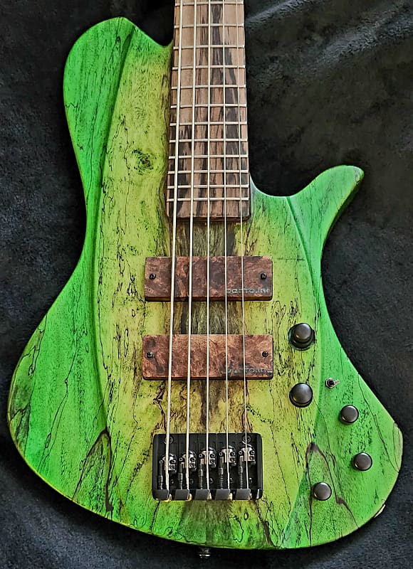 SJ Custom 5 string Bass "The Hulkster", Bartolini, Hipshot, | Reverb