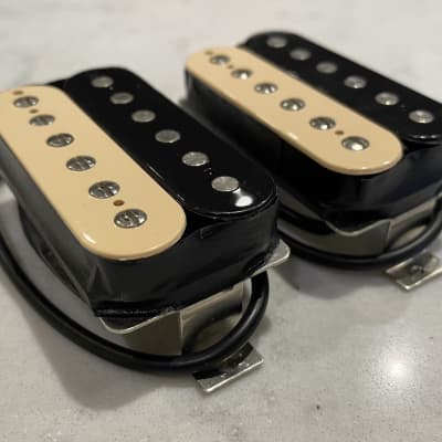 Gibson Burstbucker 61R and 61T Set + Controls 2020 - Zebra | Reverb