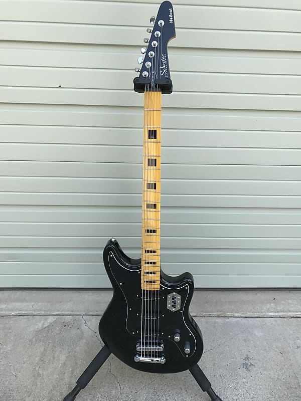Schecter Hellcat VI Bass VI 2013 - Black with Schecter | Reverb