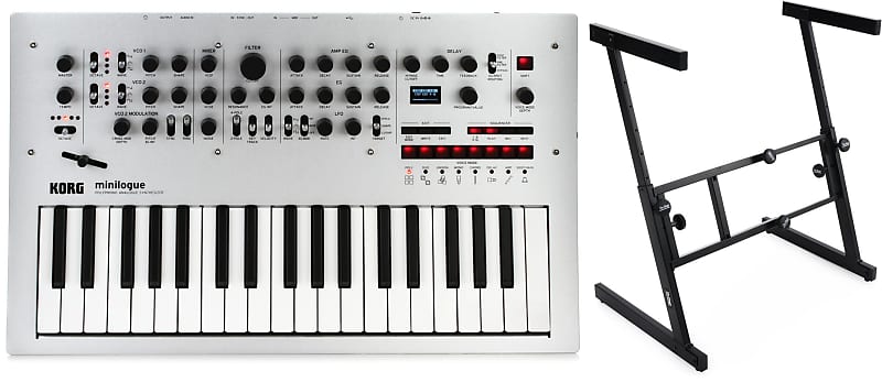 Korg minilogue 4-voice Analog Synthesizer Bundle with | Reverb