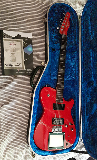 Manson Guitars MB1 Red Glitter (2012 Generation) | Reverb Canada