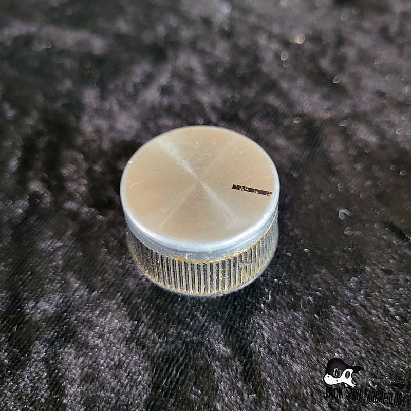 Silvertone / Danelectro Amplifier Knob (1970s Black & Silver) | Reverb