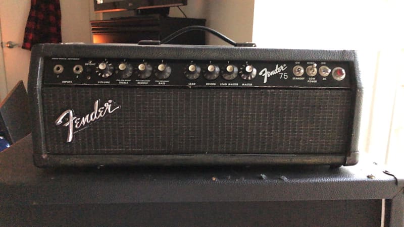 1980 Fender 75 Tube Amp Head 75w | Reverb