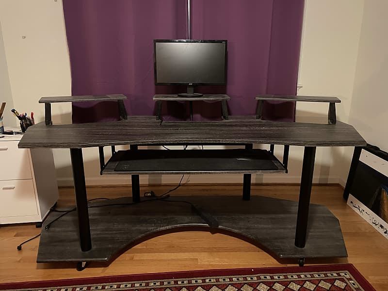 Eleazar 40 in. Curve Black Oak Metal Music Recording Studio | Reverb