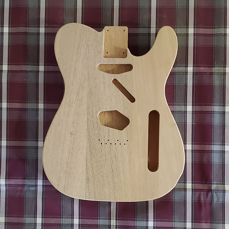 Woodtech Routing Paint Grade Mahogany Telecaster Body - | Reverb