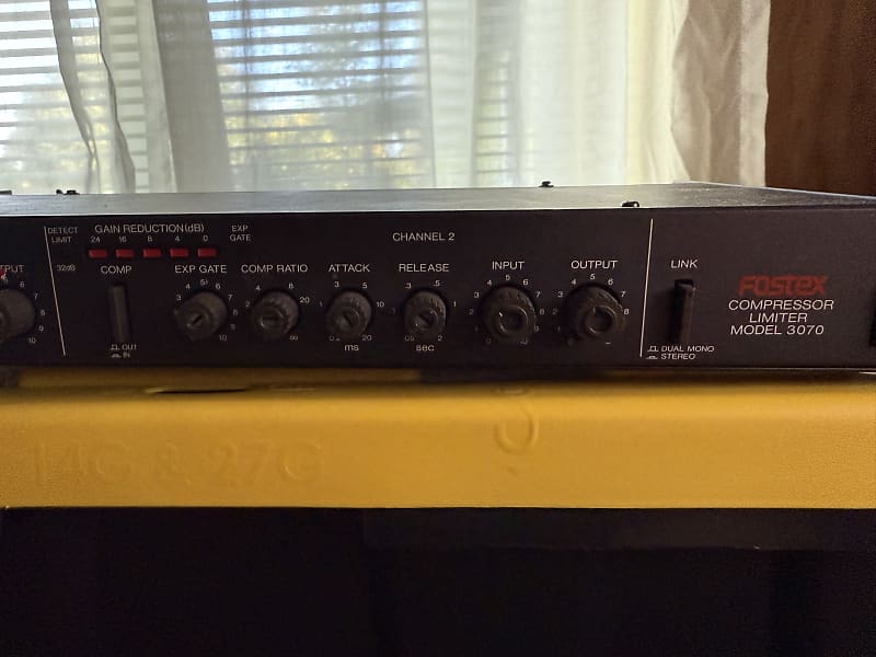Fostex Compressor Limiter 3070 80’s Black | Reverb
