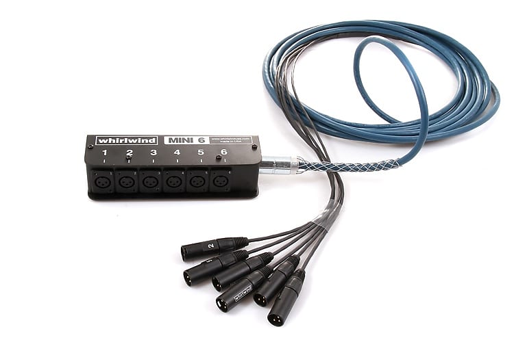 Whirlwind Mini 6 - 6-channel Low-profile Drop Snake - 25 foot | Reverb