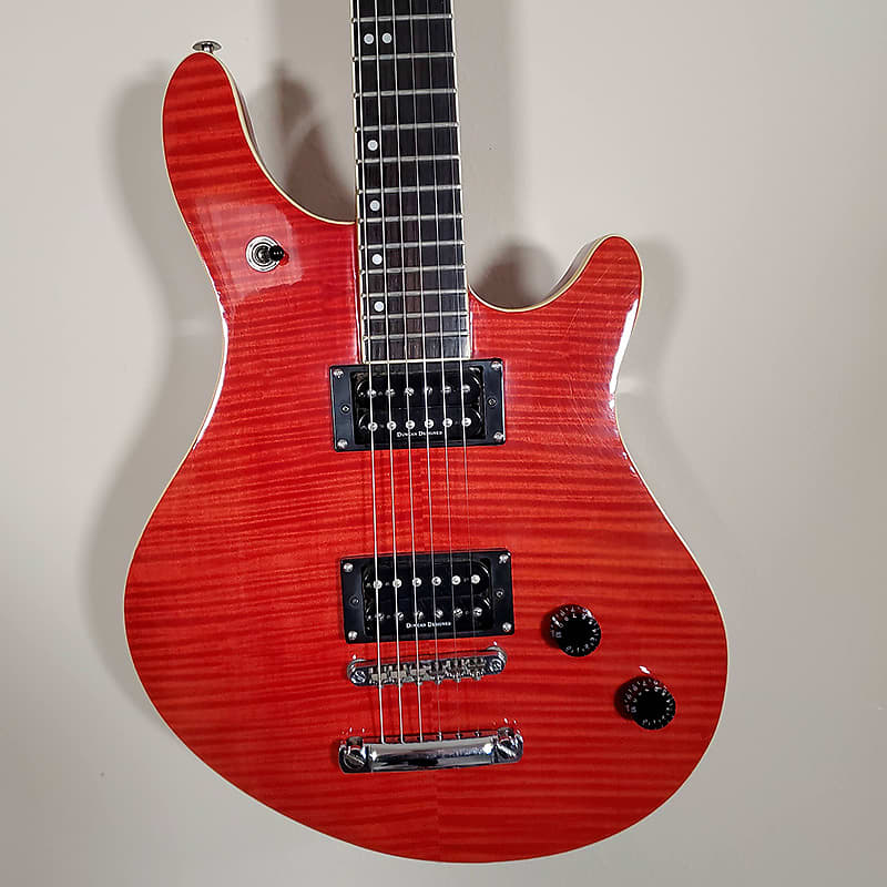Washburn BT-8 Set Neck Billy-T 1997 - Red Flamed Maple Top - | Reverb