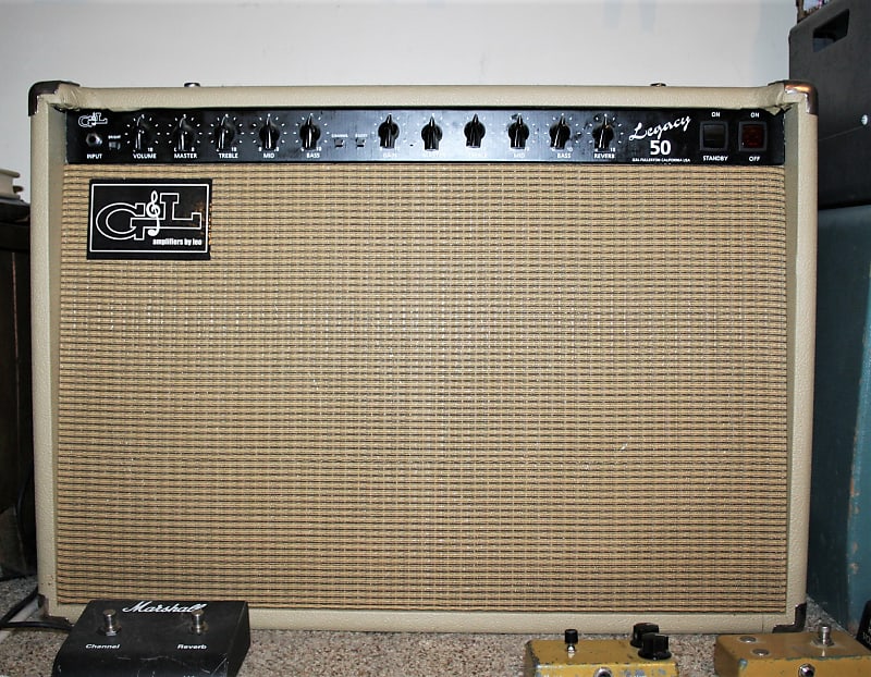 Vintage Original G&L Legacy 50 Amplifier 80s Blonde Leo | Reverb