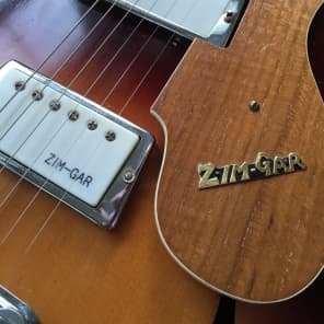 Zim-Gar Vintage Japanese 1960's Hollow body Electric Guitar | Reverb