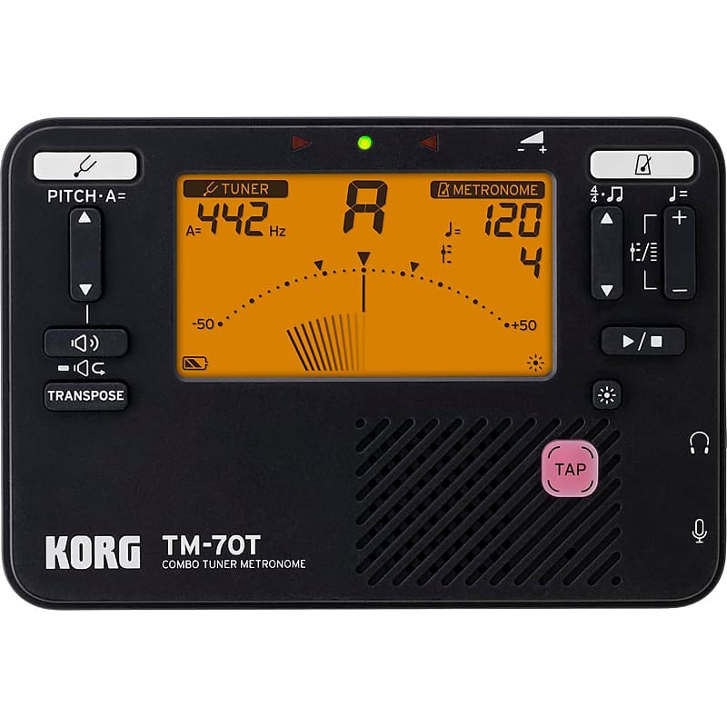Korg TM70 Tuner / Metronome - Black | Reverb