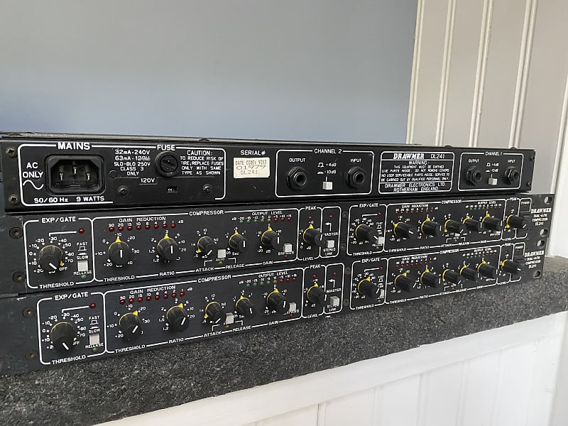 Drawmer DL241 Dual-Auto Compressor with TRS Connectors | Reverb