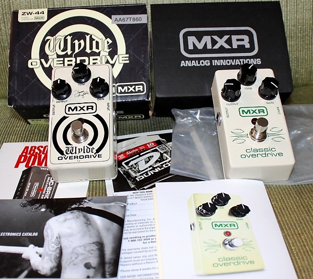 2 pedals New MXR Classic Overdrive & MXR Wylde Overdrive + | Reverb