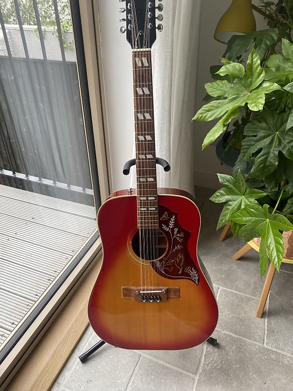 Kiso Suzuki 12 string Hummingbird Early 1970’s - Sunburst | Reverb
