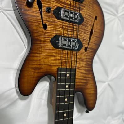 2020 Warmoth Mooncaster Bass Flame Maple | Reverb