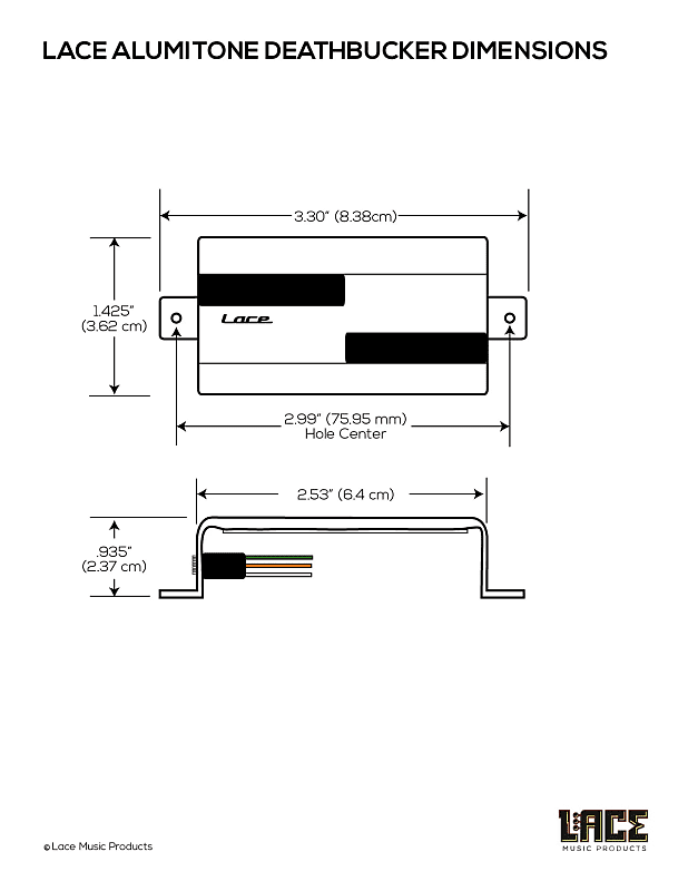 LACE Alumitone Deathbucker (Neck or Bridge) - Chrome | Reverb