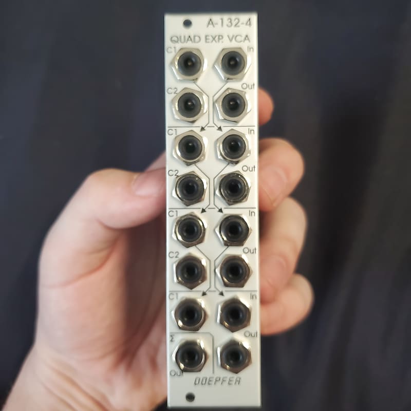 Doepfer A-132-4 Quad Exponential VCA - Silver | Reverb