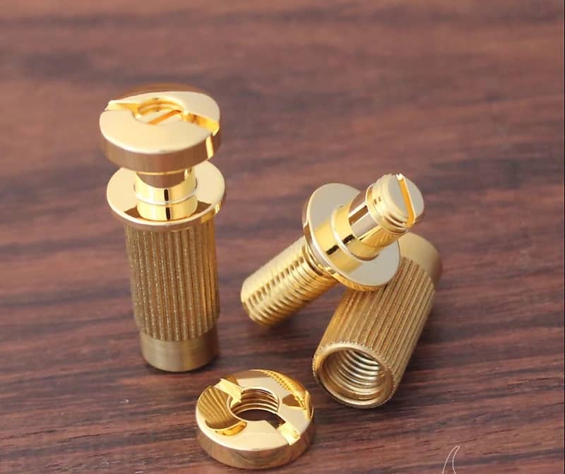 NOS Schroeder Gold TOP-ADJUSTABLE LOCKING STUD | Reverb