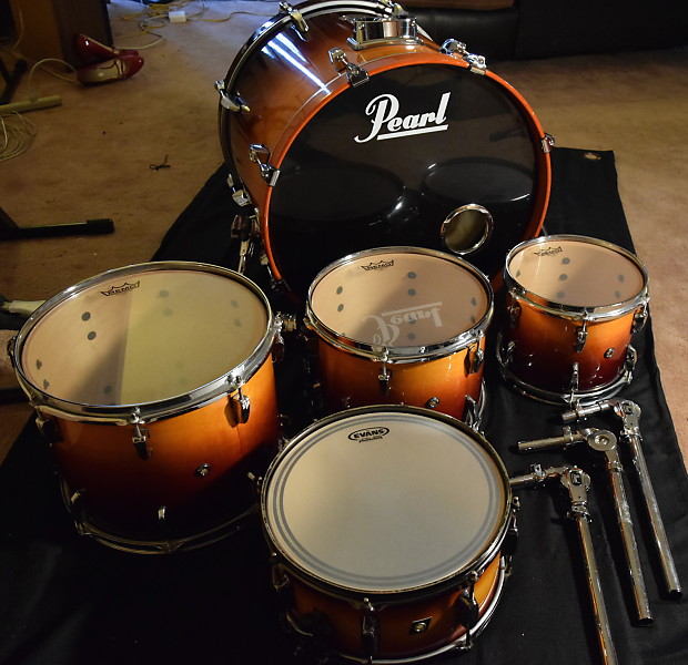 Pearl Session Custom Sunburst w/ 13" Tama Snare | Reverb