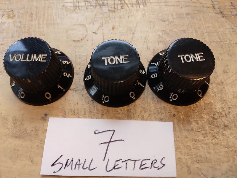 Unbranded Stratocaster Volume/Tone/Tone Knob Set 2000s - | Reverb