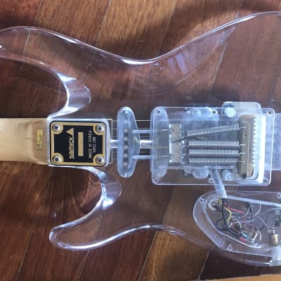 Rare 1990s Samick KR660-AC Ice Cube Acrylic Electric guitar | Reverb