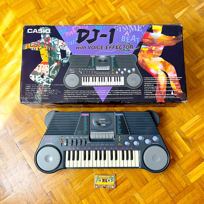 Very Rare Casio DJ-1 King Of Rapman Keyboard 2x Turntables | Reverb