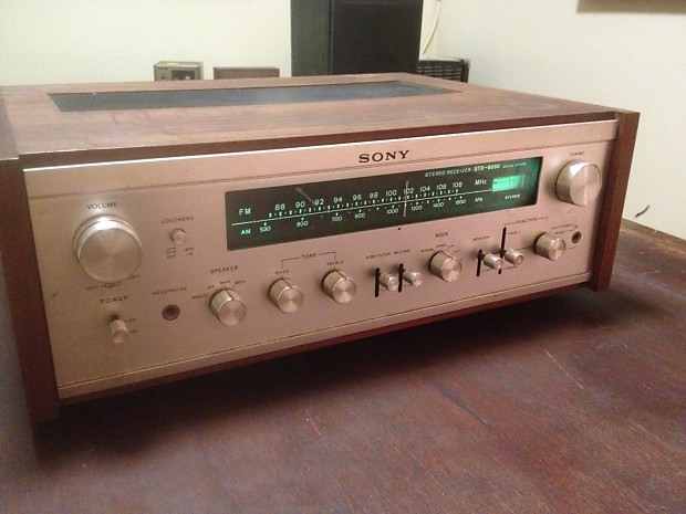 Sony STR-6050 Stereo Amp Receiver PHONO Wood Case + Lit | Reverb