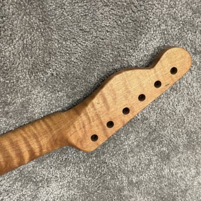 Musikraft Telecaster Baritone Conversion Neck Roasted 3A | Reverb