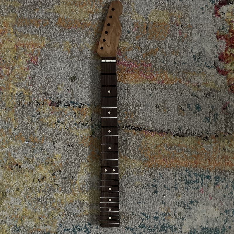 Warmoth compound radius roasted maple Telecaster neck 10-16" | Reverb