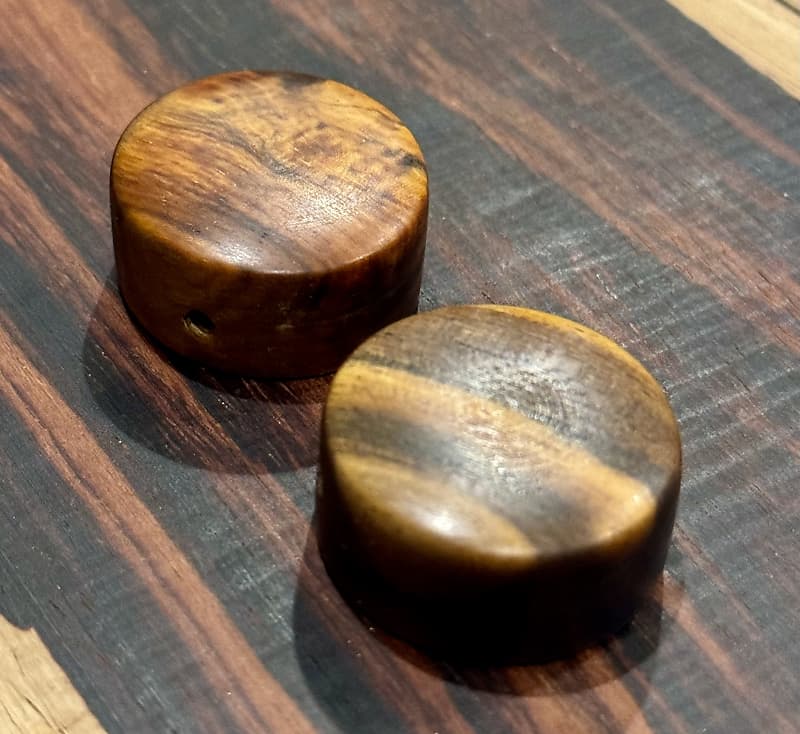 Brazilian Blackheart -Wood volume/tone knobs | Reverb