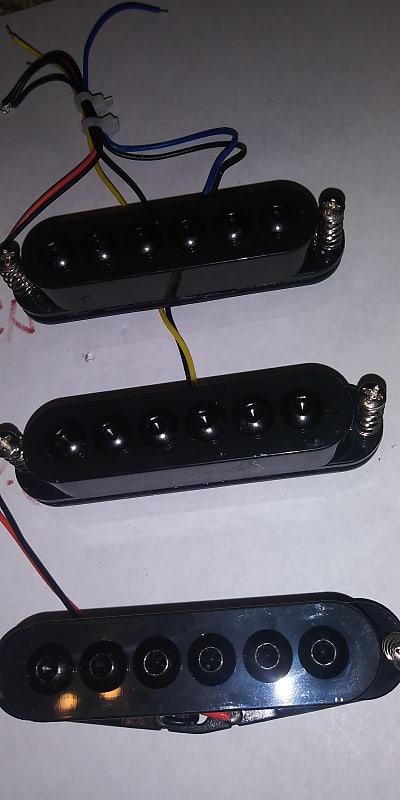 invader strat pickup set, invader hexbucker pickups | Reverb