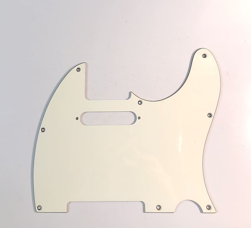 Telecaster Style 3-Ply Pickguard - Aged White/Parchment | Reverb