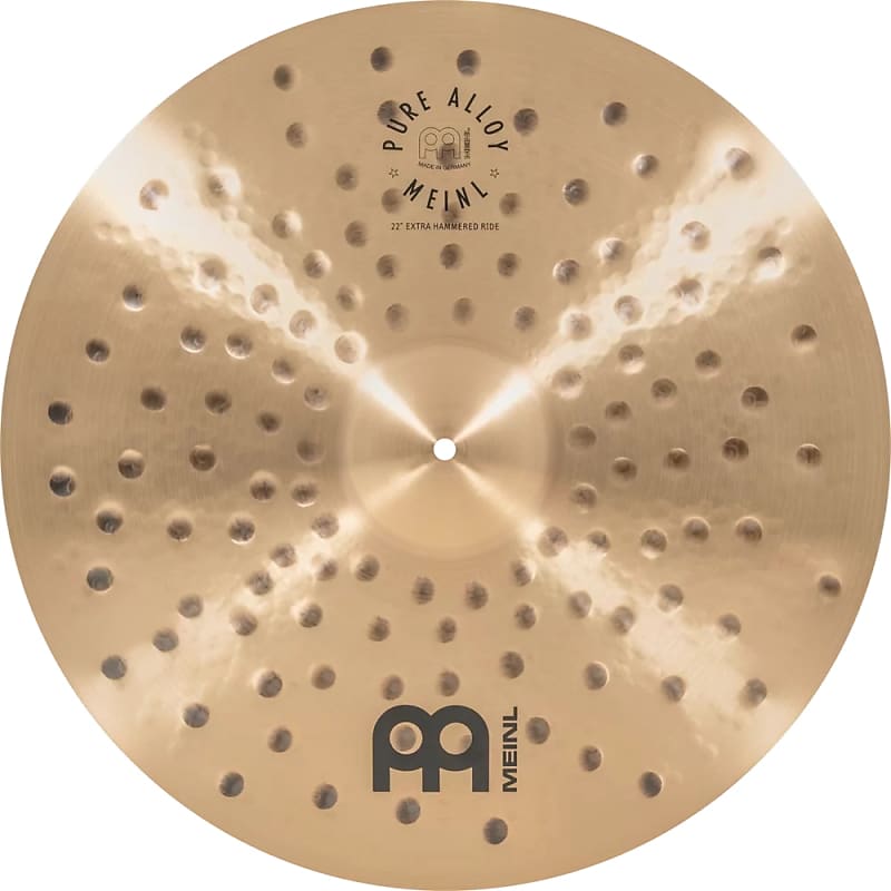 Meinl 22" Pure Alloy Extra Hammered Ride | Reverb
