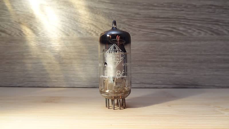 Rare NOS 1970 TELEFUNKEN ef86 silver SUPER STRONG tube preamp | Reverb