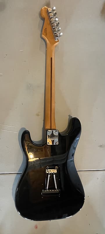 Custom made Fender Stratocaster Black on Black | Reverb