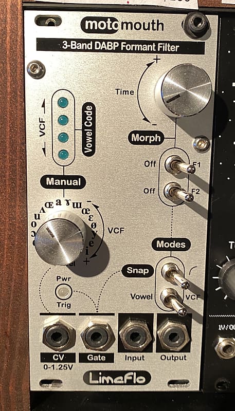 Limaflo Motomouth Eurorack Formant Filter Module - silver | Reverb