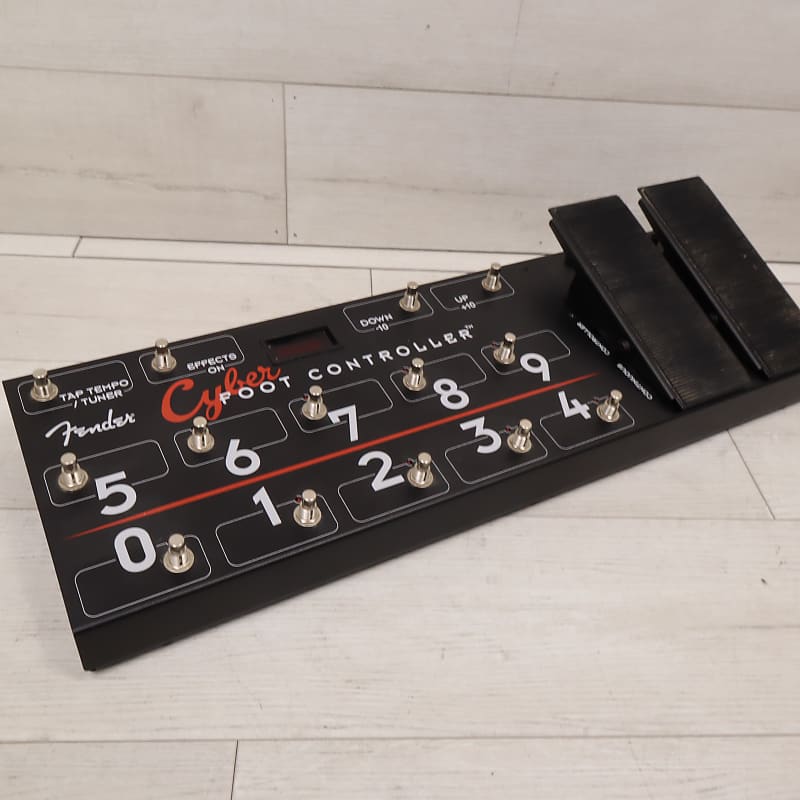 Fender Cyber Amp Foot Controller 10 Button w/ PSU & Cable | Reverb