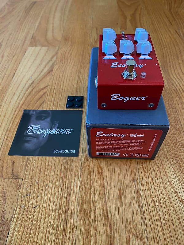 Bogner Ecstasy Red Mini Overdrive Guitar Effects Pedal | Reverb