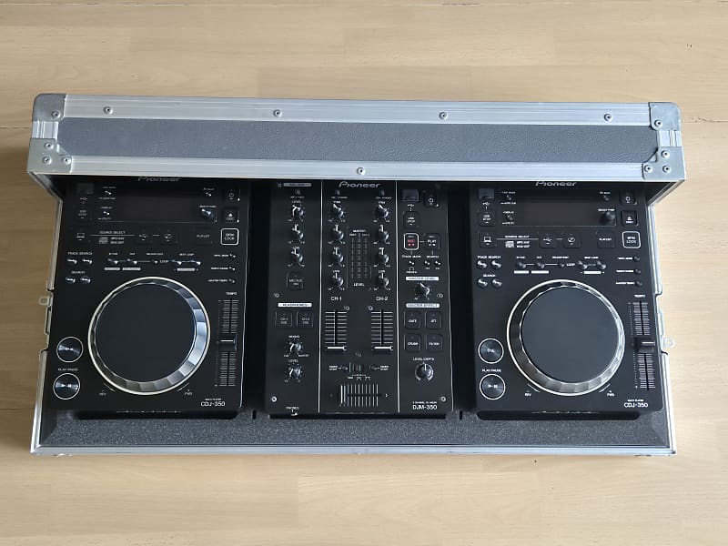 Pioneer DJM-350 + 2x CDJ-350 + flightcase | Reverb