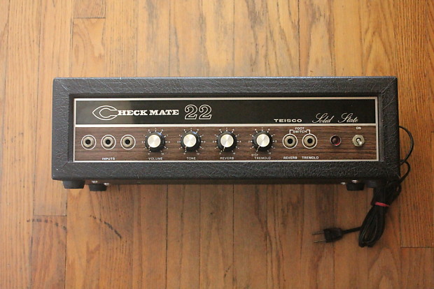 Teisco Checkmate 22 Guitar Amp Head 60's Black | Reverb UK