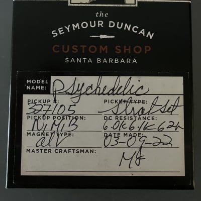 Seymour Duncan Psychedelic Stratocaster Pickup Set 2022 Aged | Reverb