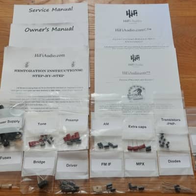 Harman Kardon 520 restoration kit filter capacitor repair | Reverb