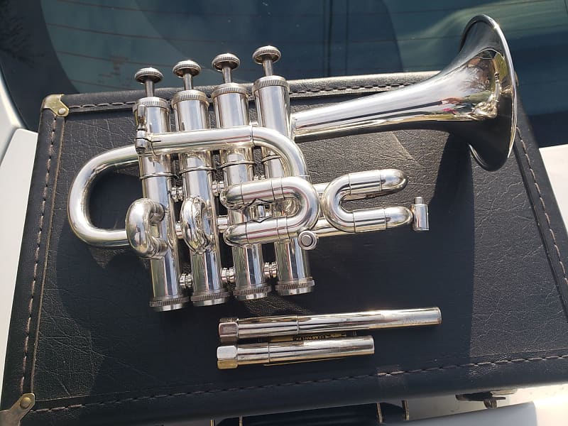 Getzen Eterna 940S Silver Bb/A 4-Valve Piccolo Trumpet! | Reverb