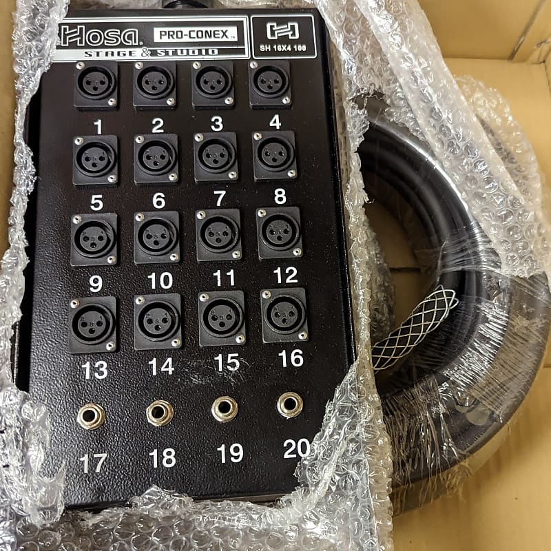 Hosa SH-16X4-100 Stage Box Non-locking 16x4 100FT Snake - | Reverb