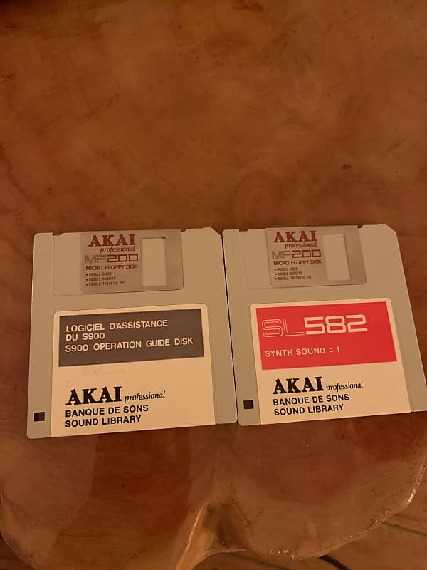 Akai S900 S950 original 2 Floppy floppies | Reverb