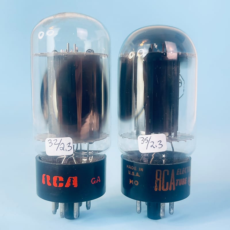 RCA 6L6GC Black Plate Matched Pair / ANOS / Fuzz Audio | Reverb