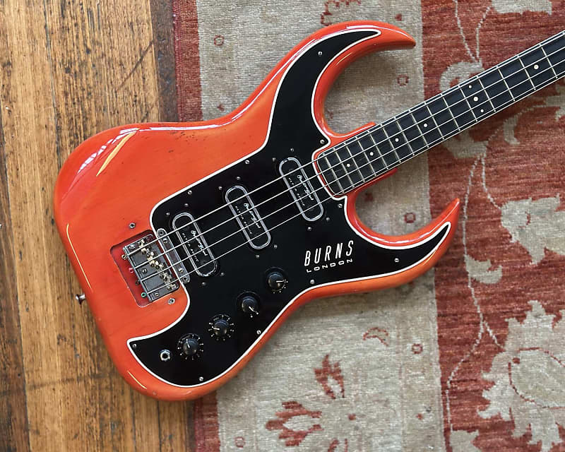 1964 Burns Bison Bass - Transparent Red | Reverb Australia